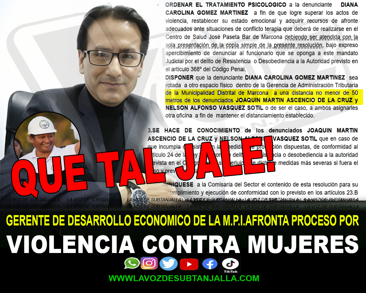 FUNCIONARIO DESIGNADO POR CARLOS REYES AFRONTA PROCESO POR VIOLENCIA ...